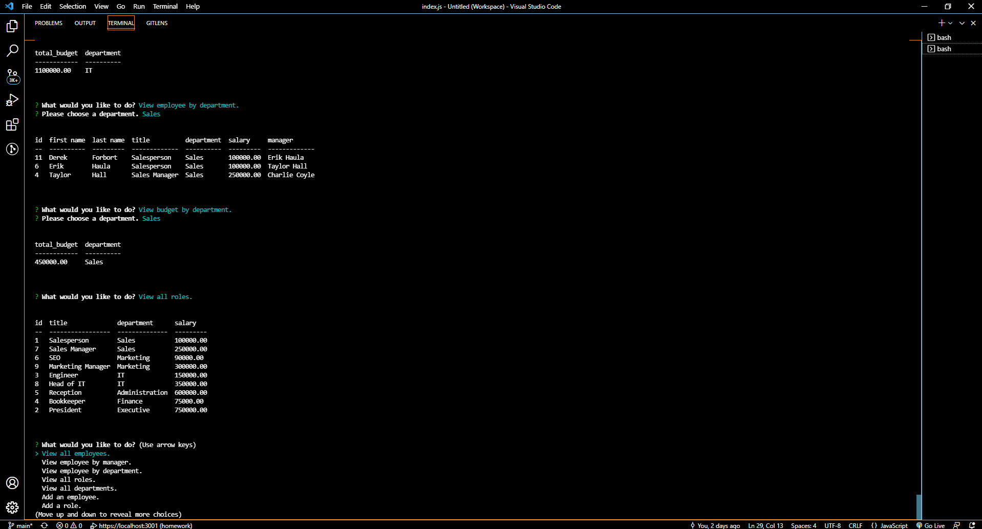 SQL-Employee-Tracker